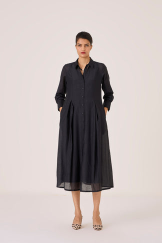 Jini | Black Shirt Dress – clothostudio